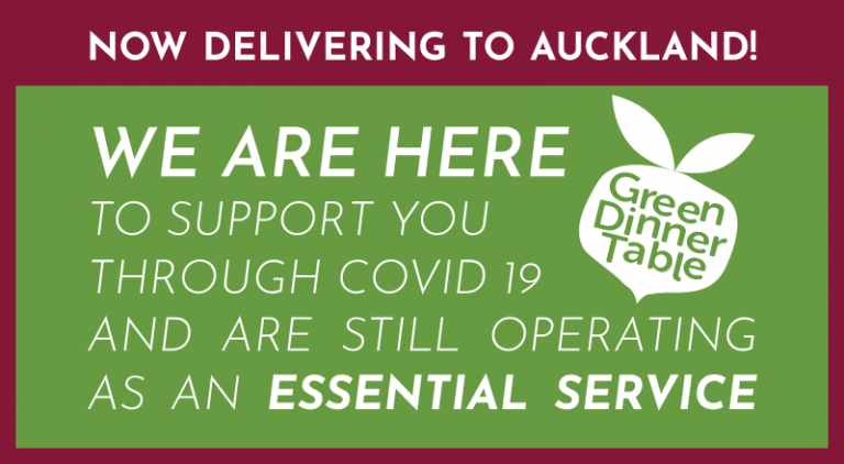 Vegan Food Box Delivered to Your Door: Green Dinner Table